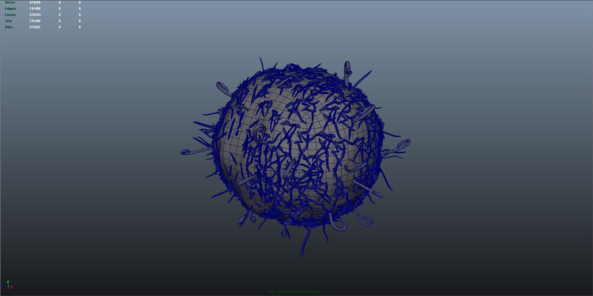 3d Model Enterovirus Virus