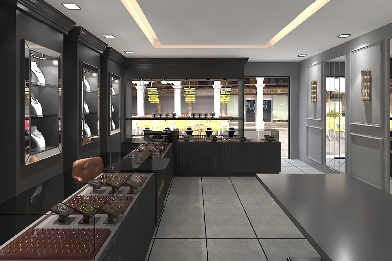 Jewelry Store Interior Design 3D Model - TurboSquid 2137981