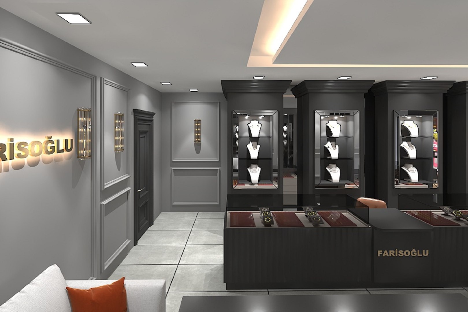 Jewelry Store Interior Design 3D Model - TurboSquid 2137981