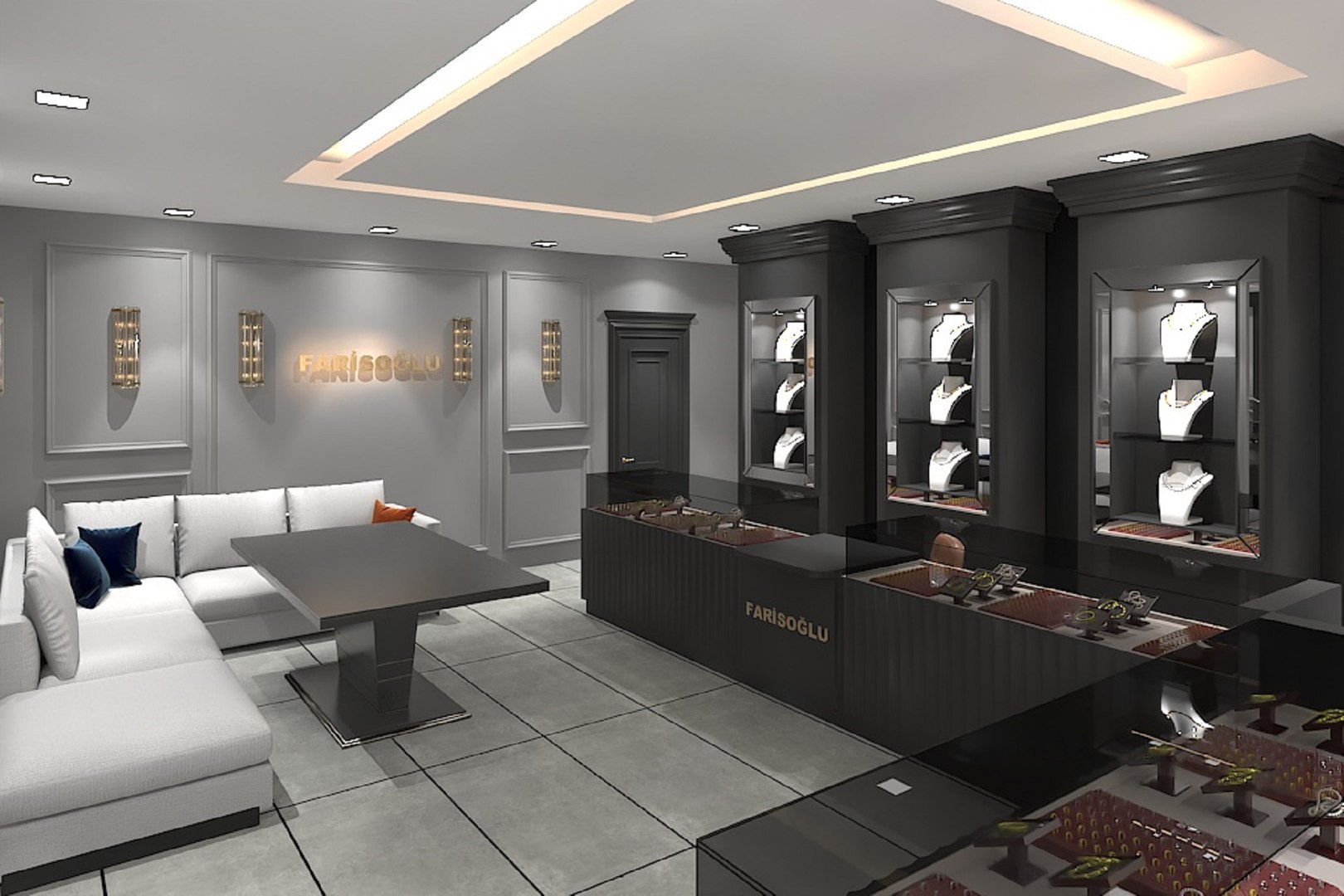 Jewelry Store Interior Design 3D Model - TurboSquid 2137981
