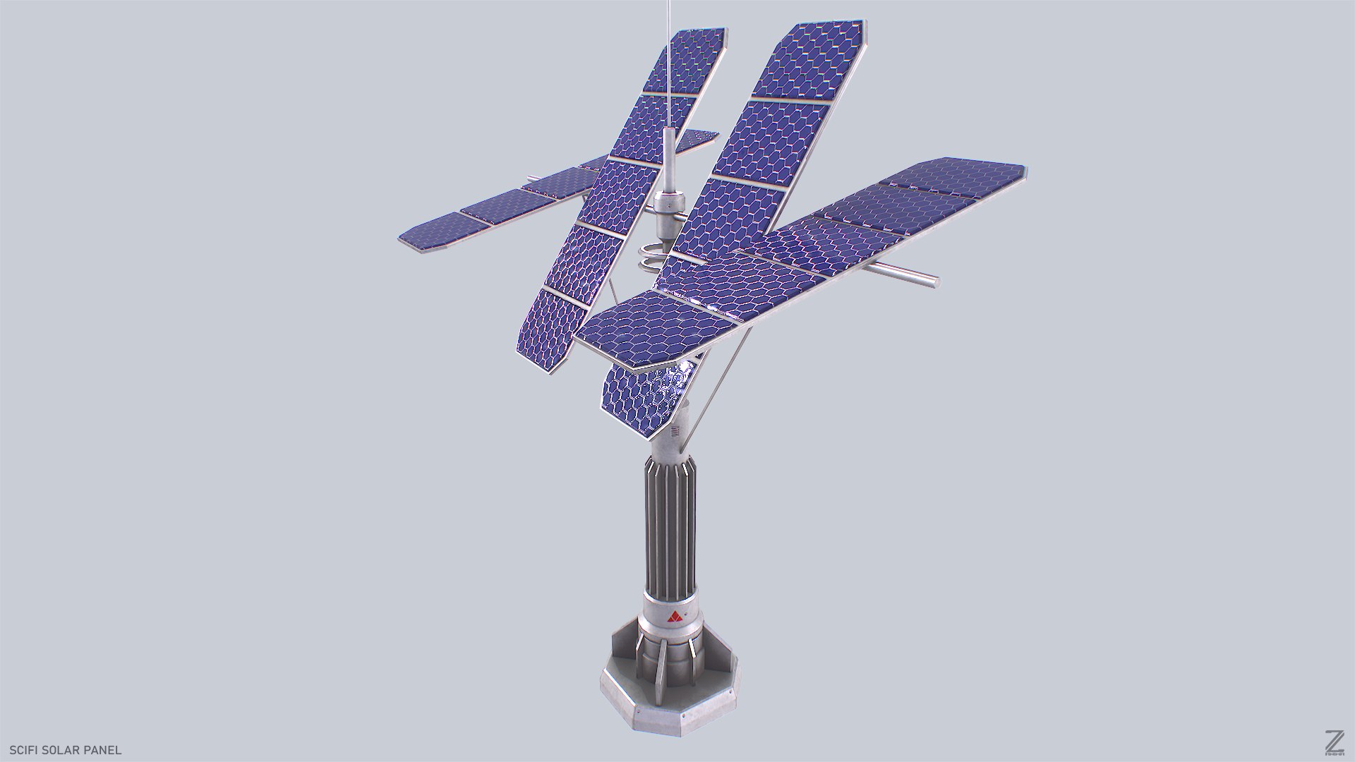 3D Scifi Solar Panel Model - TurboSquid 2221614