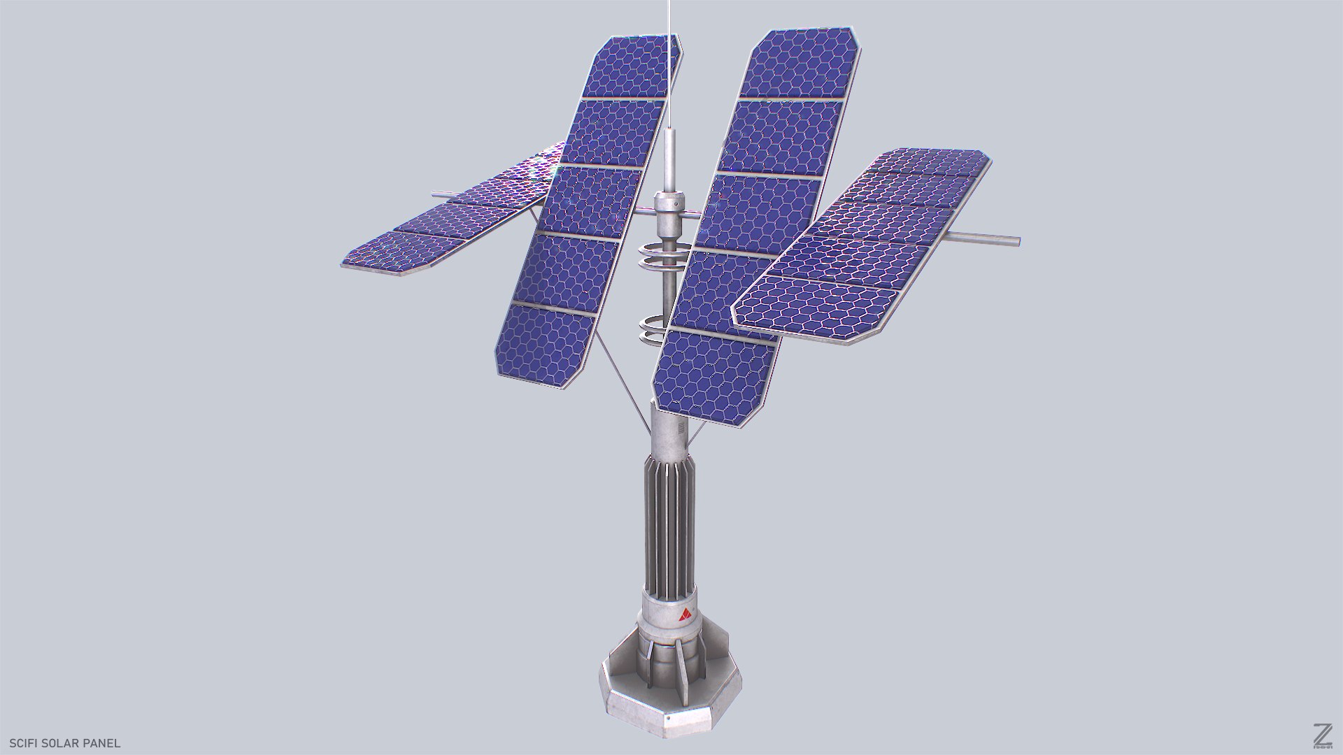 3D Scifi Solar Panel Model - TurboSquid 2221614
