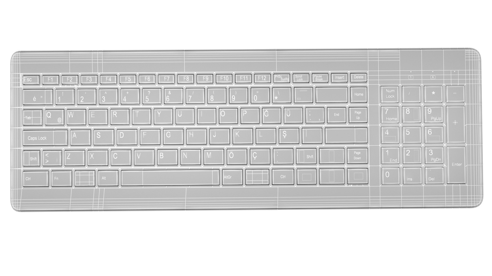 Keyboard Computer 3D Model - TurboSquid 1607000