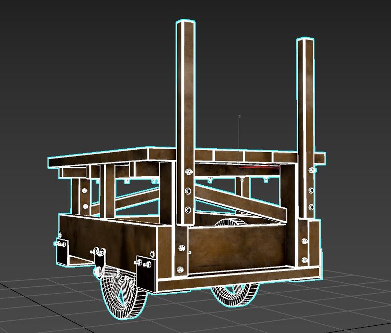 Vintage Factory Cart 3D Model - TurboSquid 1513813