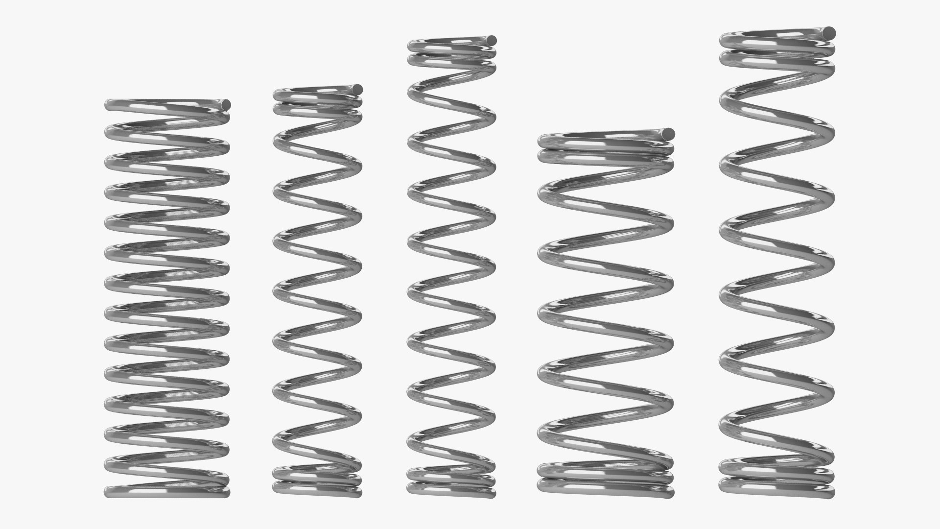 3D Springs - TurboSquid 1559351