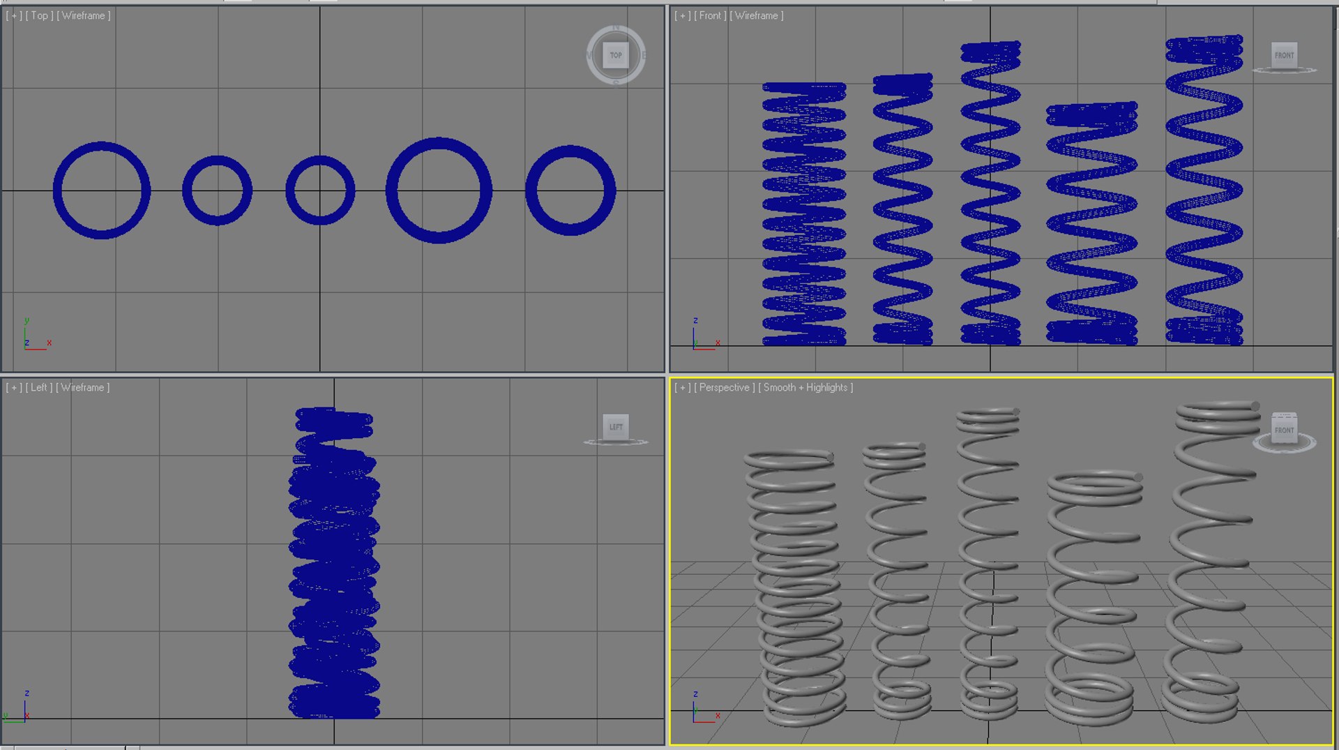 3D Springs - TurboSquid 1559351