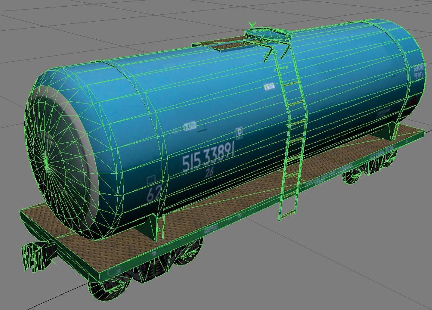 Railroad Cistern 3d Model
