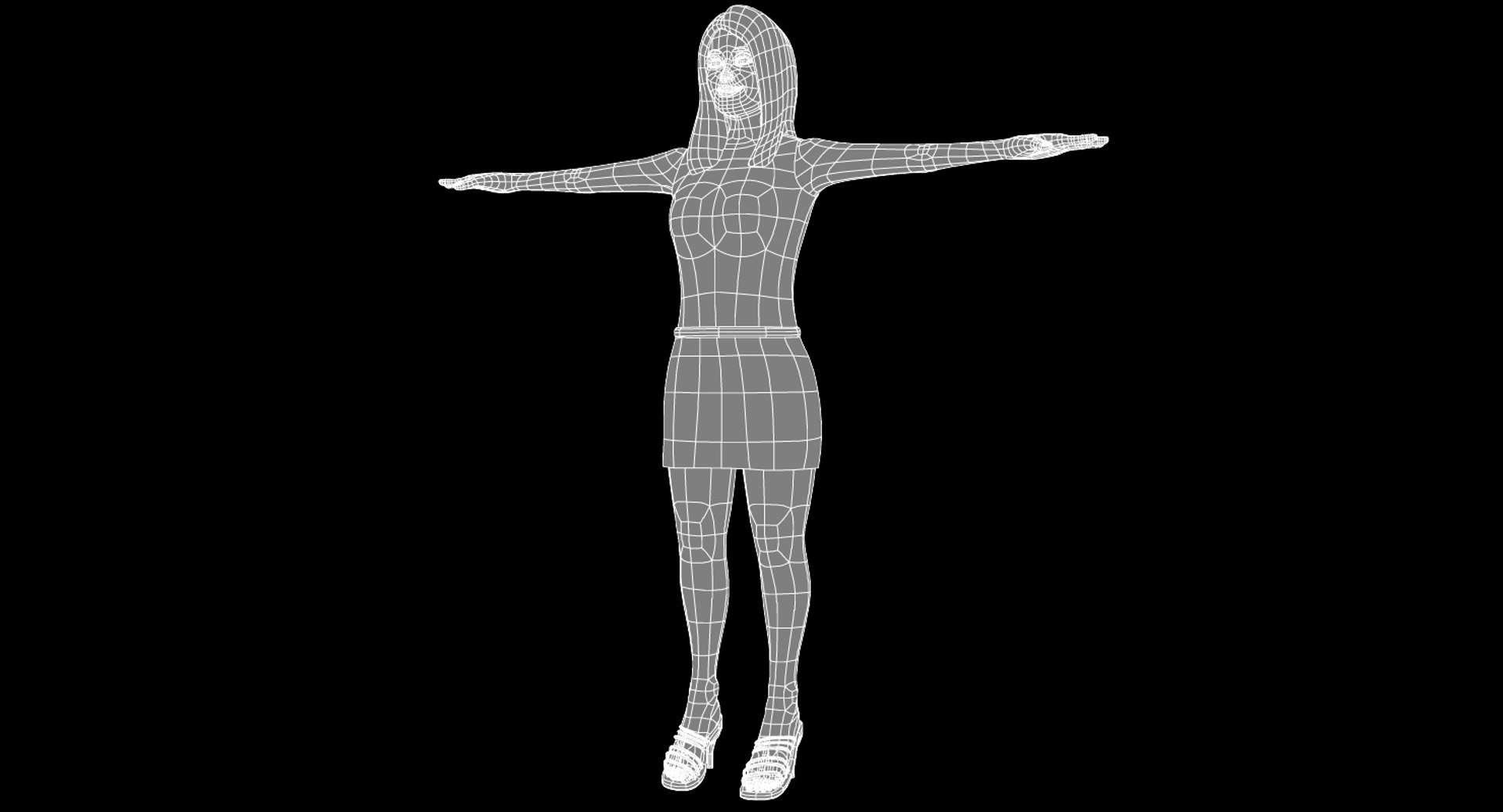 Woman Girl Female 3d Model