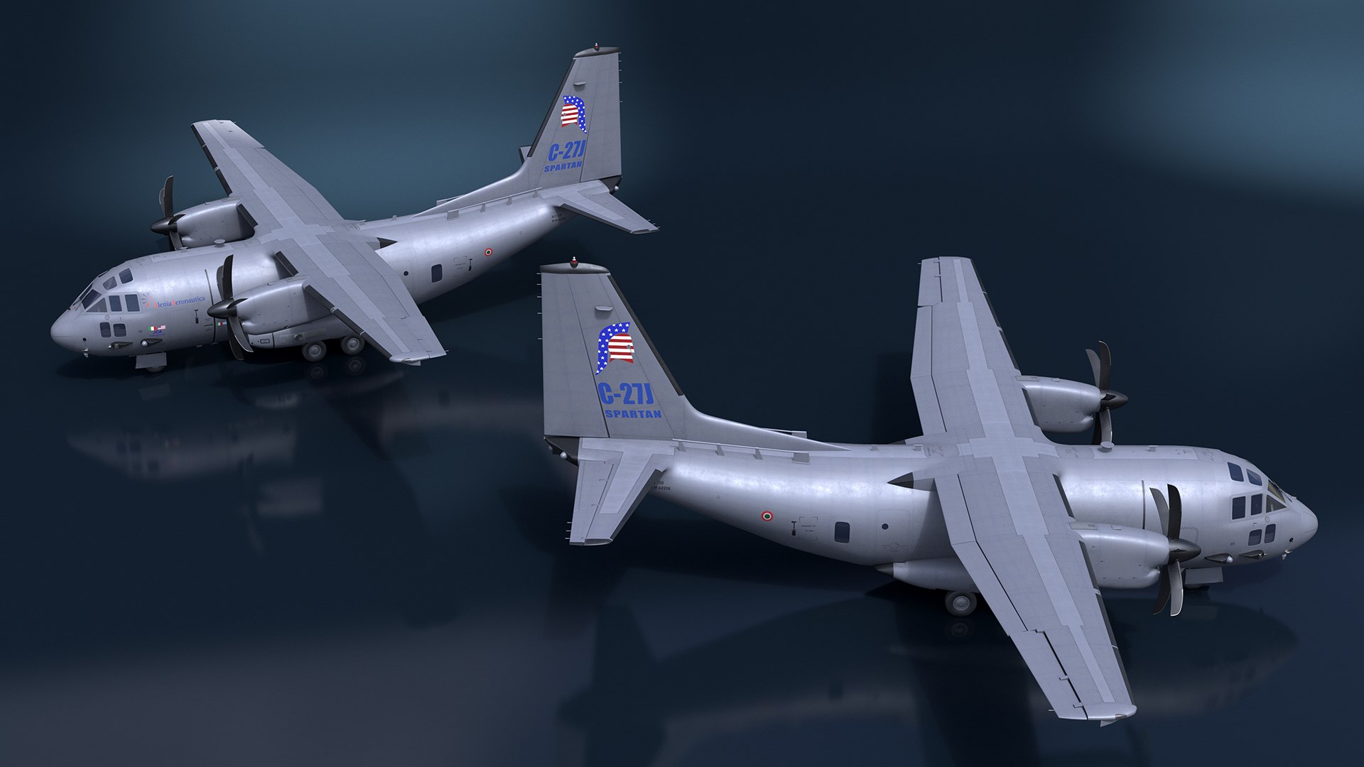 3D Alenia C-27J Spartan Italian Model - TurboSquid 2290800