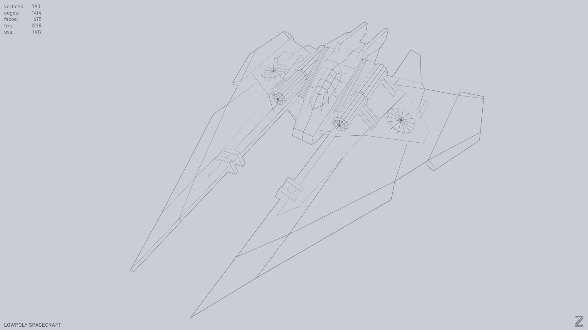 Low Poly Spacecraft Model - TurboSquid 2390597