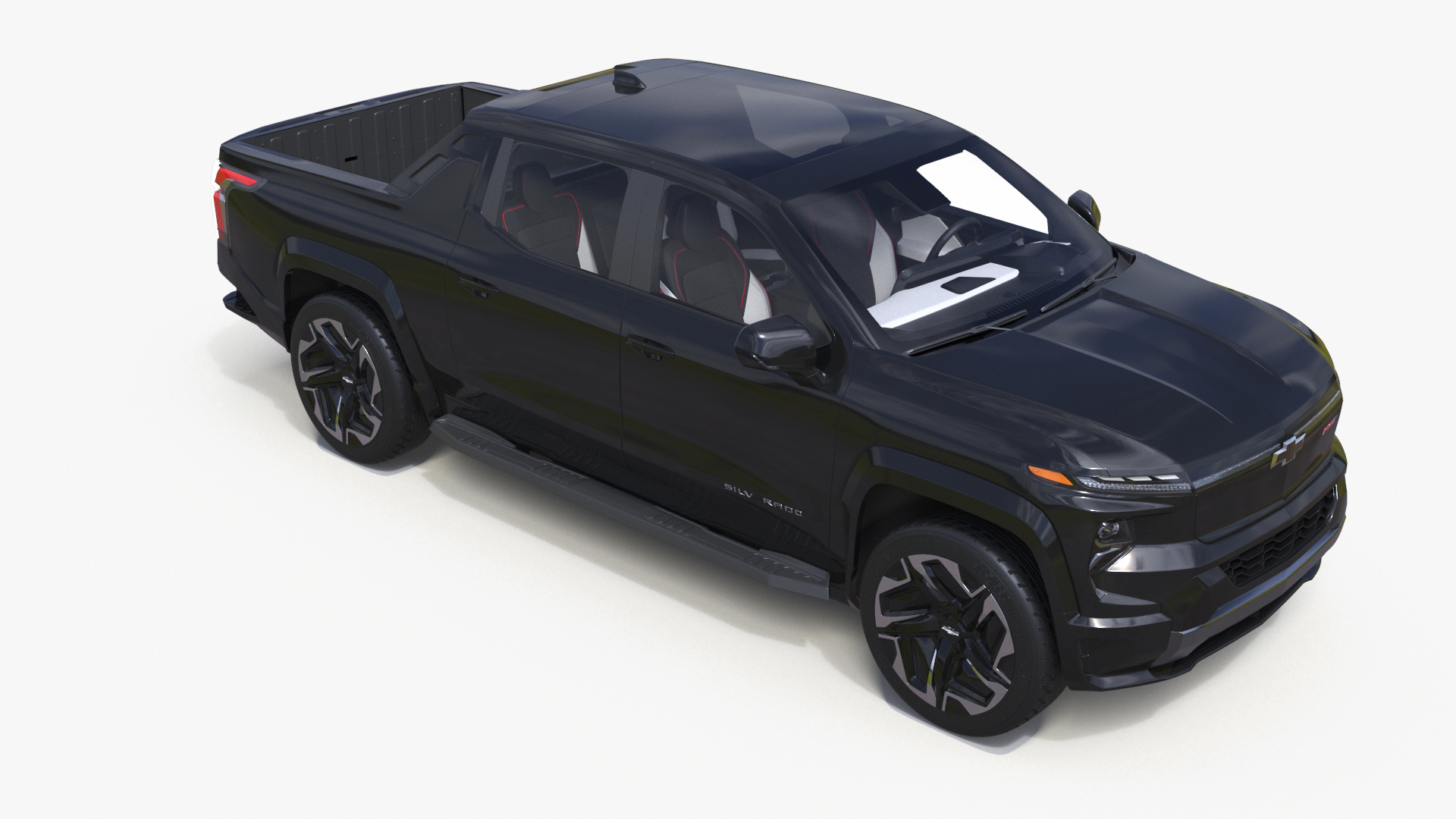 3D Black Chevrolet Silverado EV RST 2024 Simplified Model - TurboSquid ...