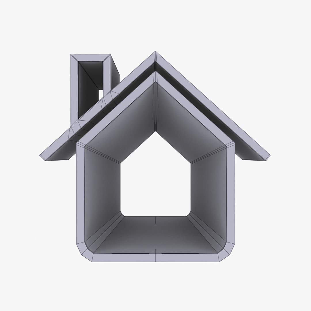 3d model icon house