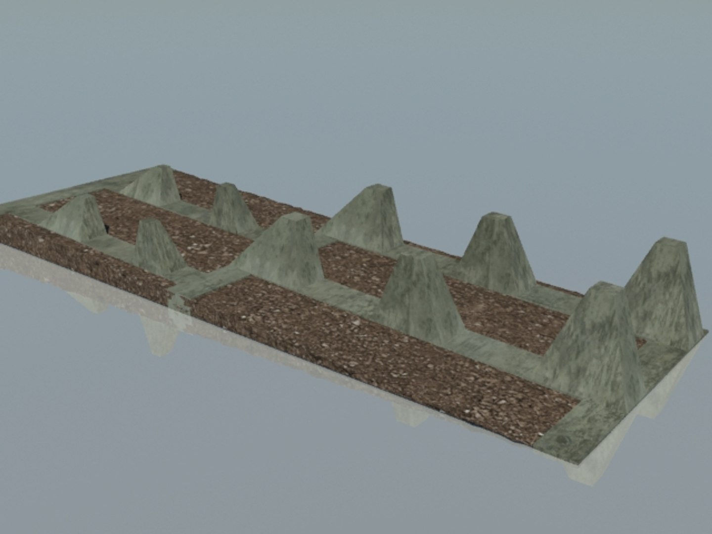 Barriers - 1938 Obstacles 3d Model