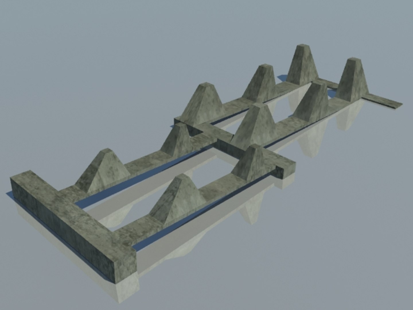 Barriers - 1938 Obstacles 3d Model