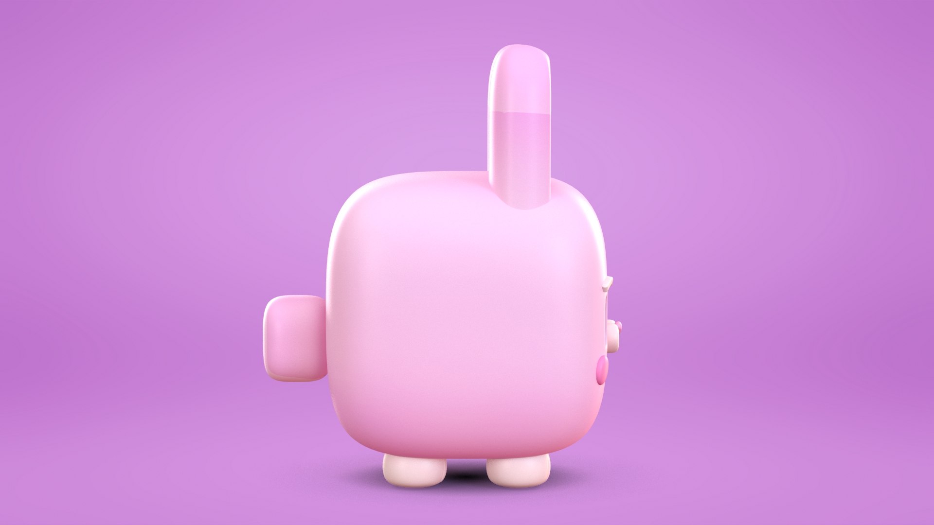 3D cute cartoon bunny rabbit model - TurboSquid 1535169