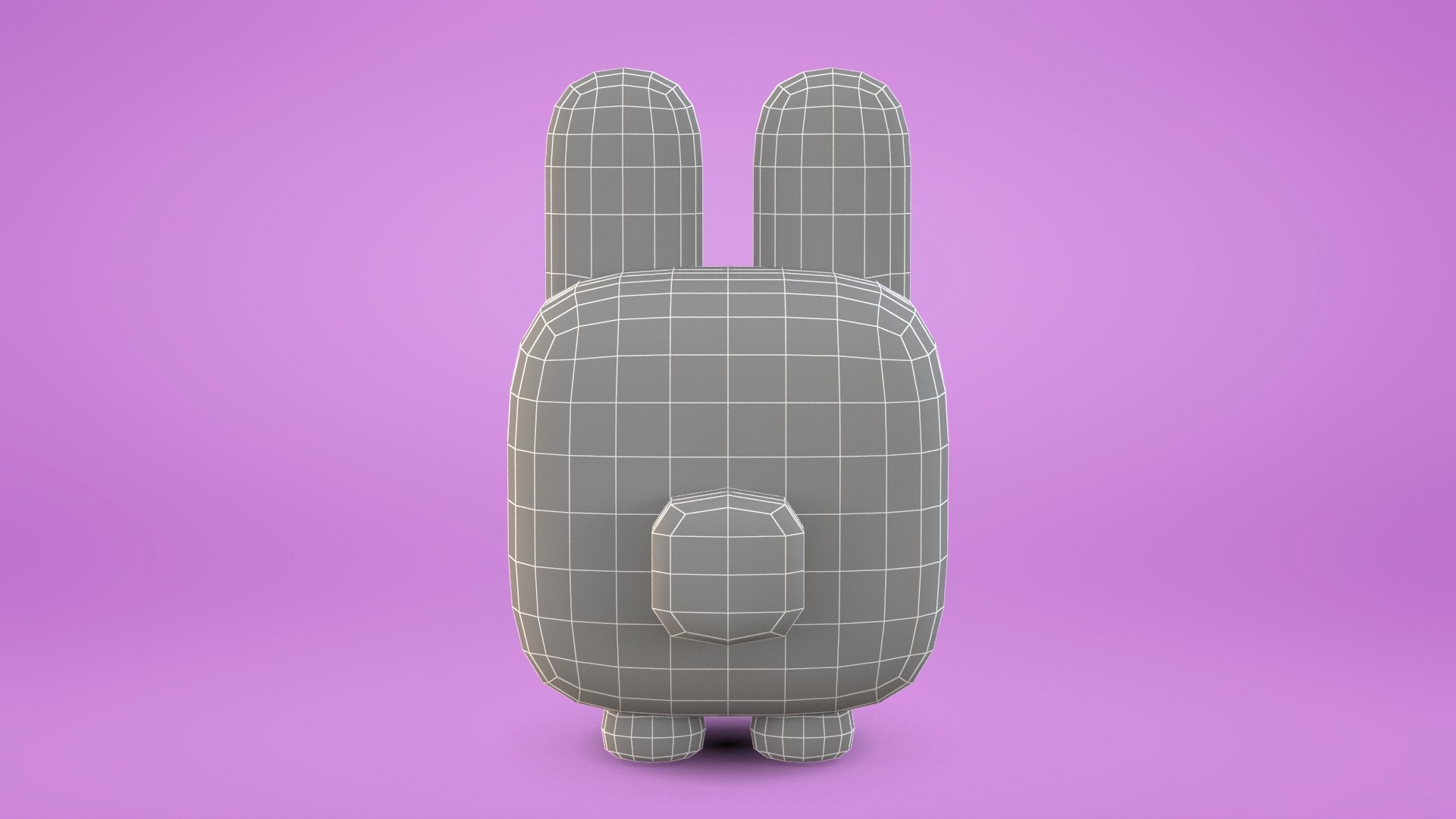 3D cute cartoon bunny rabbit model - TurboSquid 1535169
