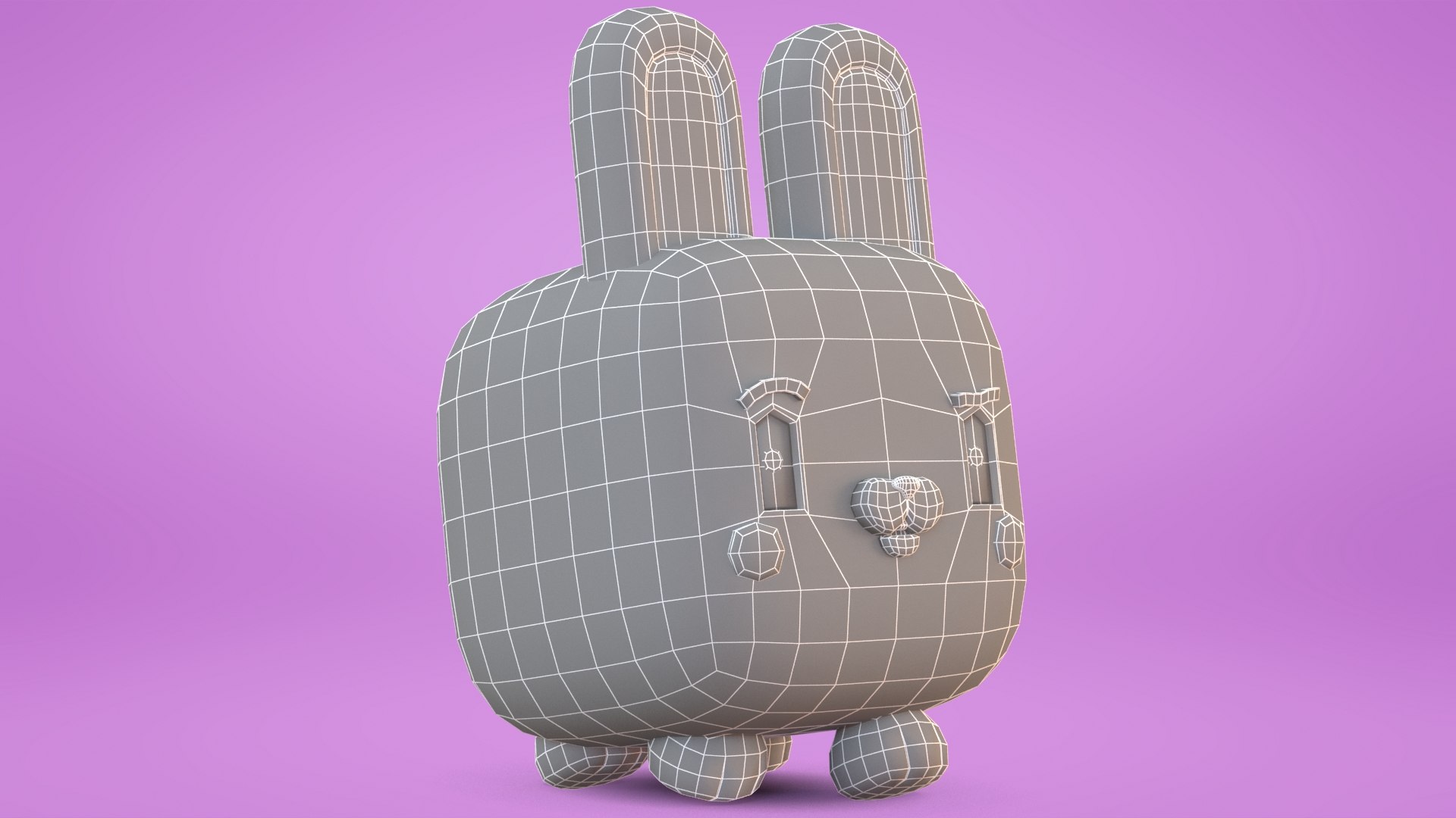 3D Cute Cartoon Bunny Rabbit Model - TurboSquid 1535169