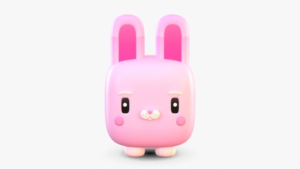 3D cute cartoon bunny rabbit model - TurboSquid 1535169