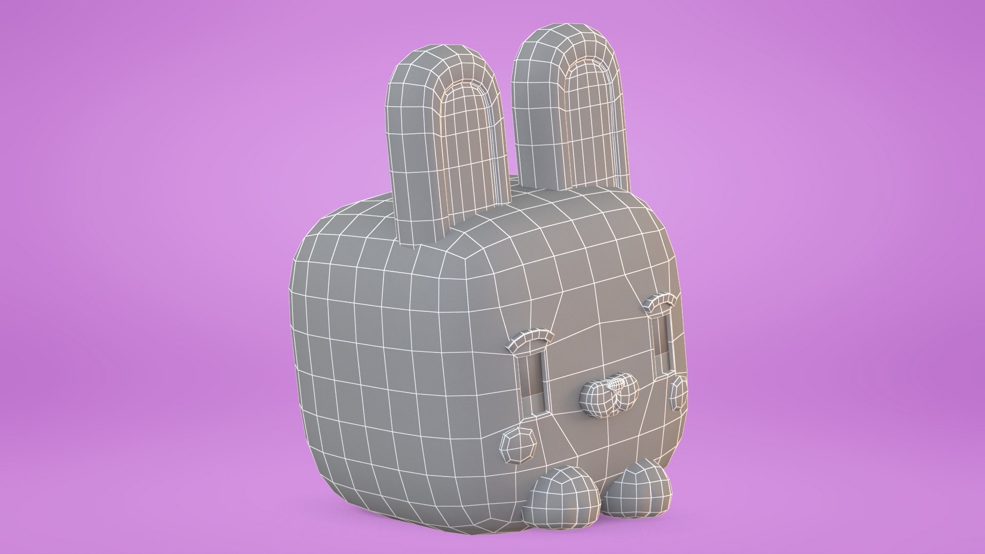 3D Cute Cartoon Bunny Rabbit Model - TurboSquid 1535169
