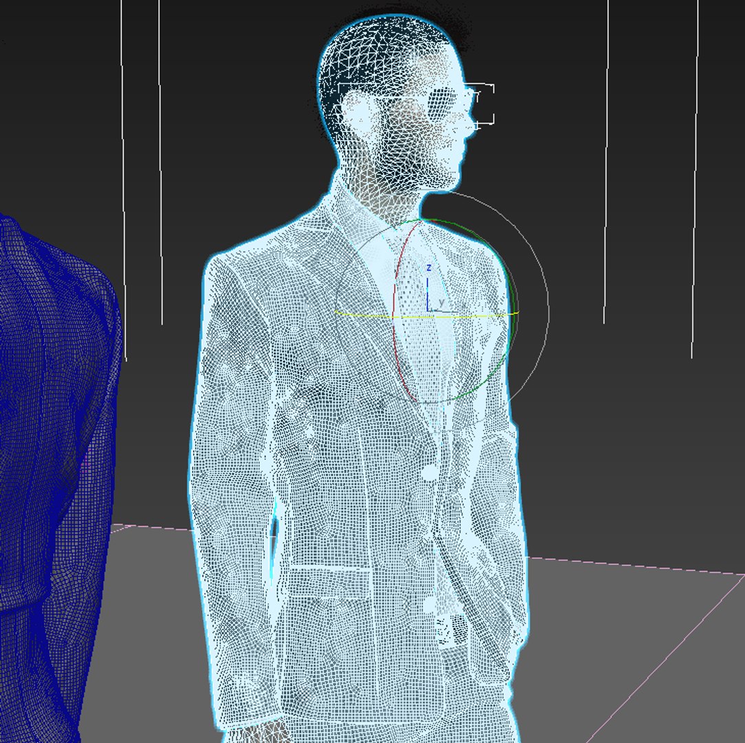 Man Suit 3d Model
