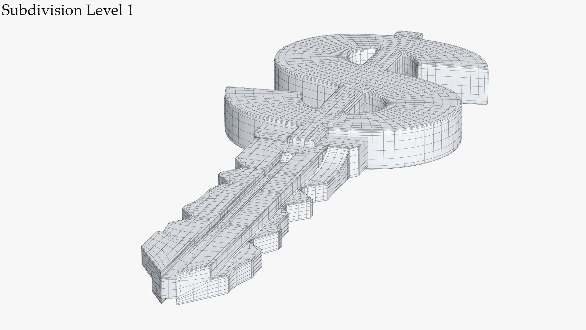 Dollar key 3D model - TurboSquid 1506812