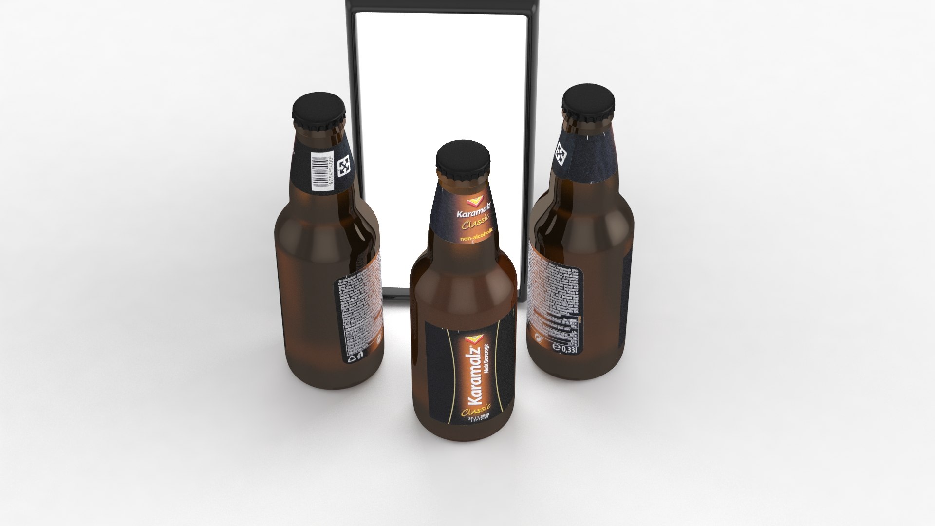 Beverage Bottle Karamalz Malt Classic 330ml 2023 3D model - TurboSquid ...