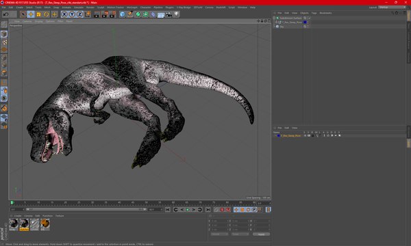 T Rex Sleep Pose Modelo 3D - TurboSquid 2101374