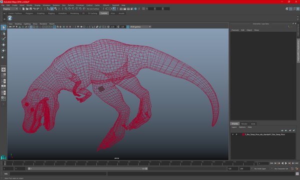 modelo 3d Postura para dormir del T Rex - TurboSquid 2101374