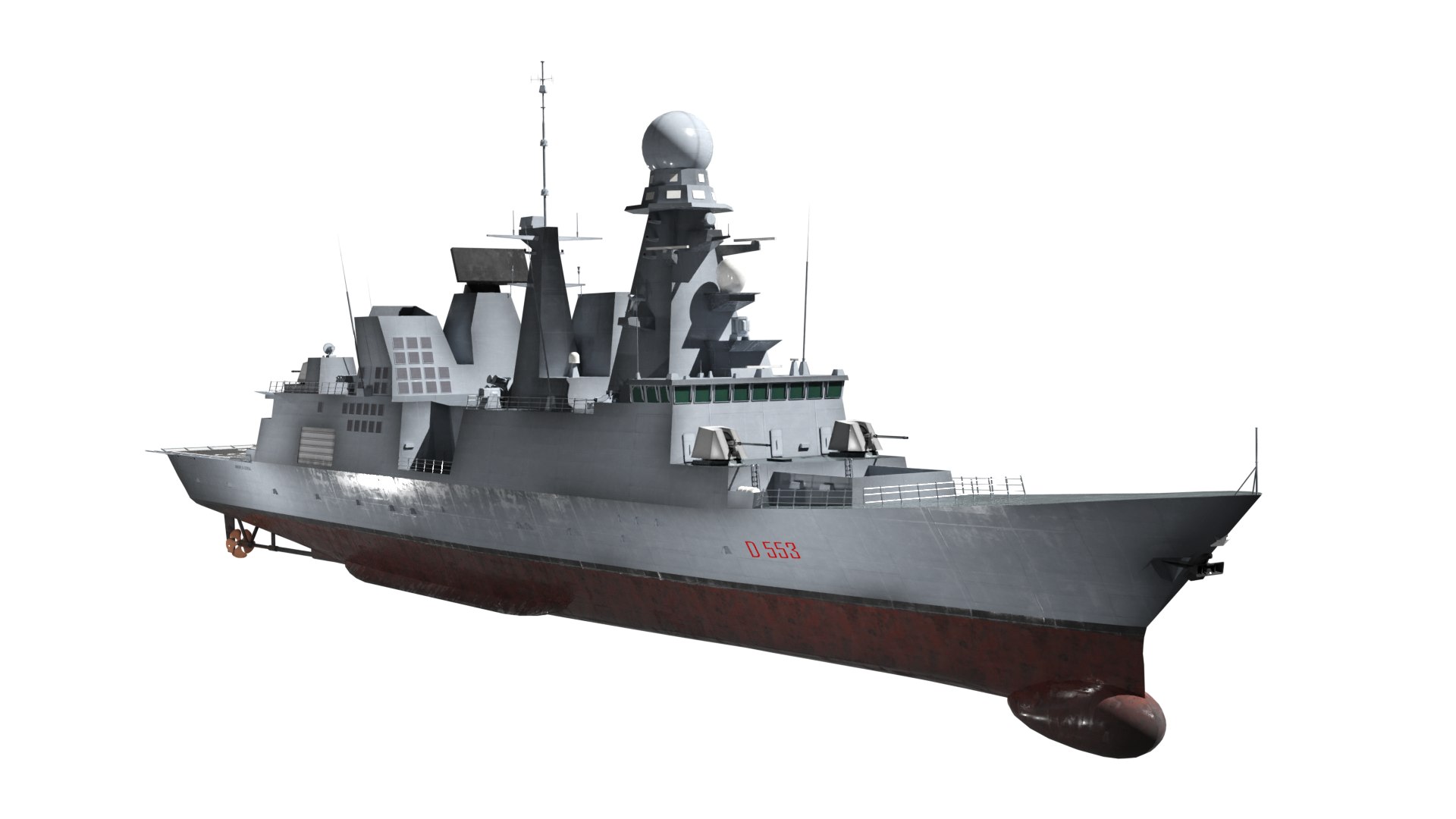 3D Horizon Class Destroyer ITS Andrea Doria - TurboSquid 2396462