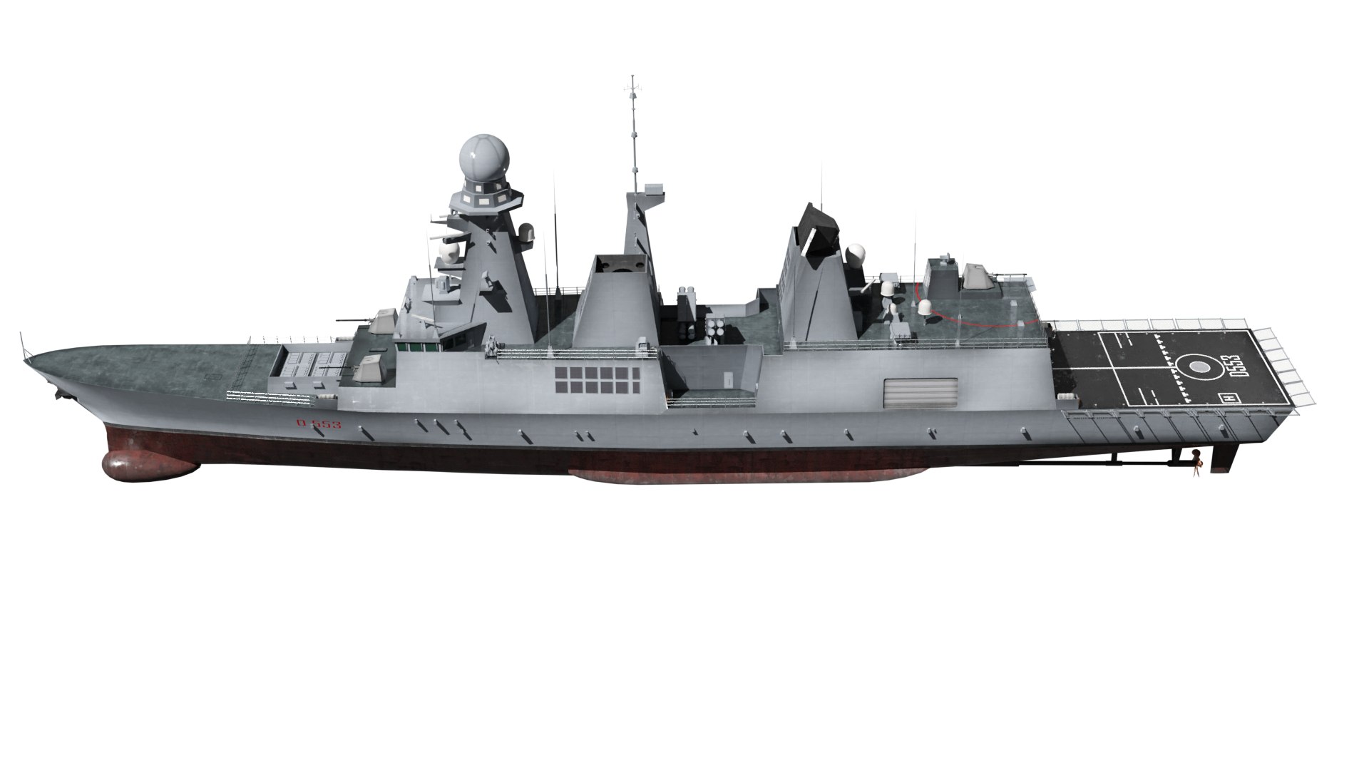 3D Horizon Class Destroyer ITS Andrea Doria - TurboSquid 2396462