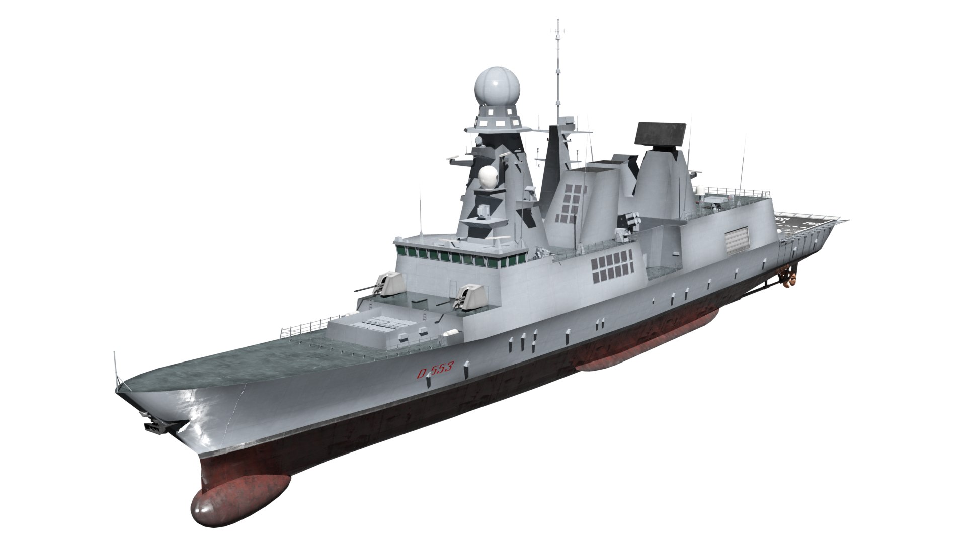 3D Horizon Class Destroyer ITS Andrea Doria - TurboSquid 2396462
