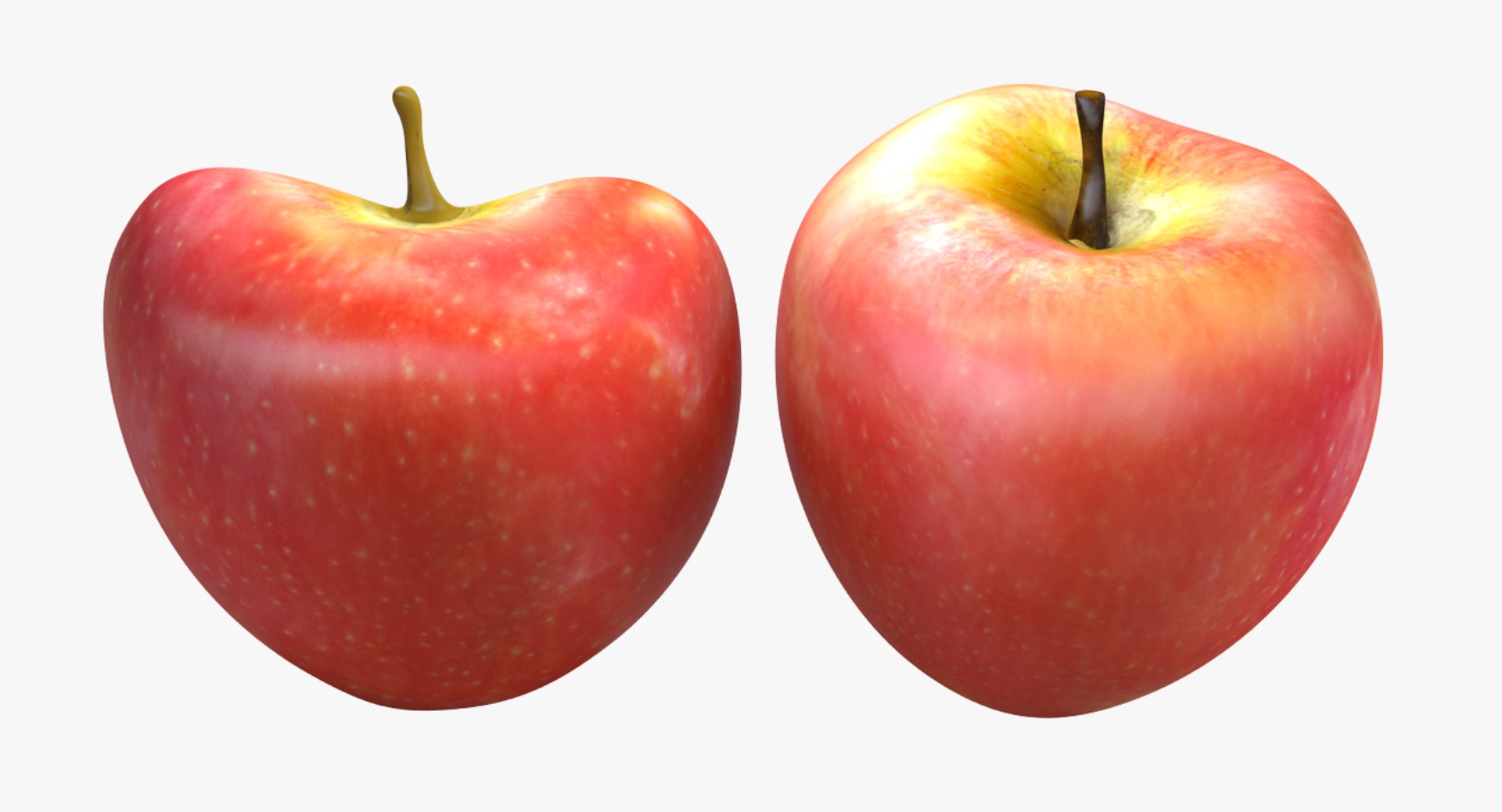 3D Red Apple - TurboSquid 1286293