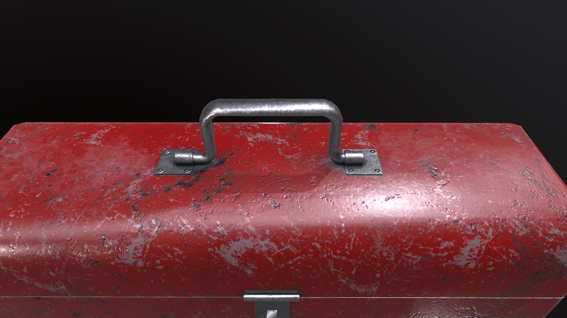 Old Red Toolbox 3D Model - TurboSquid 1751373