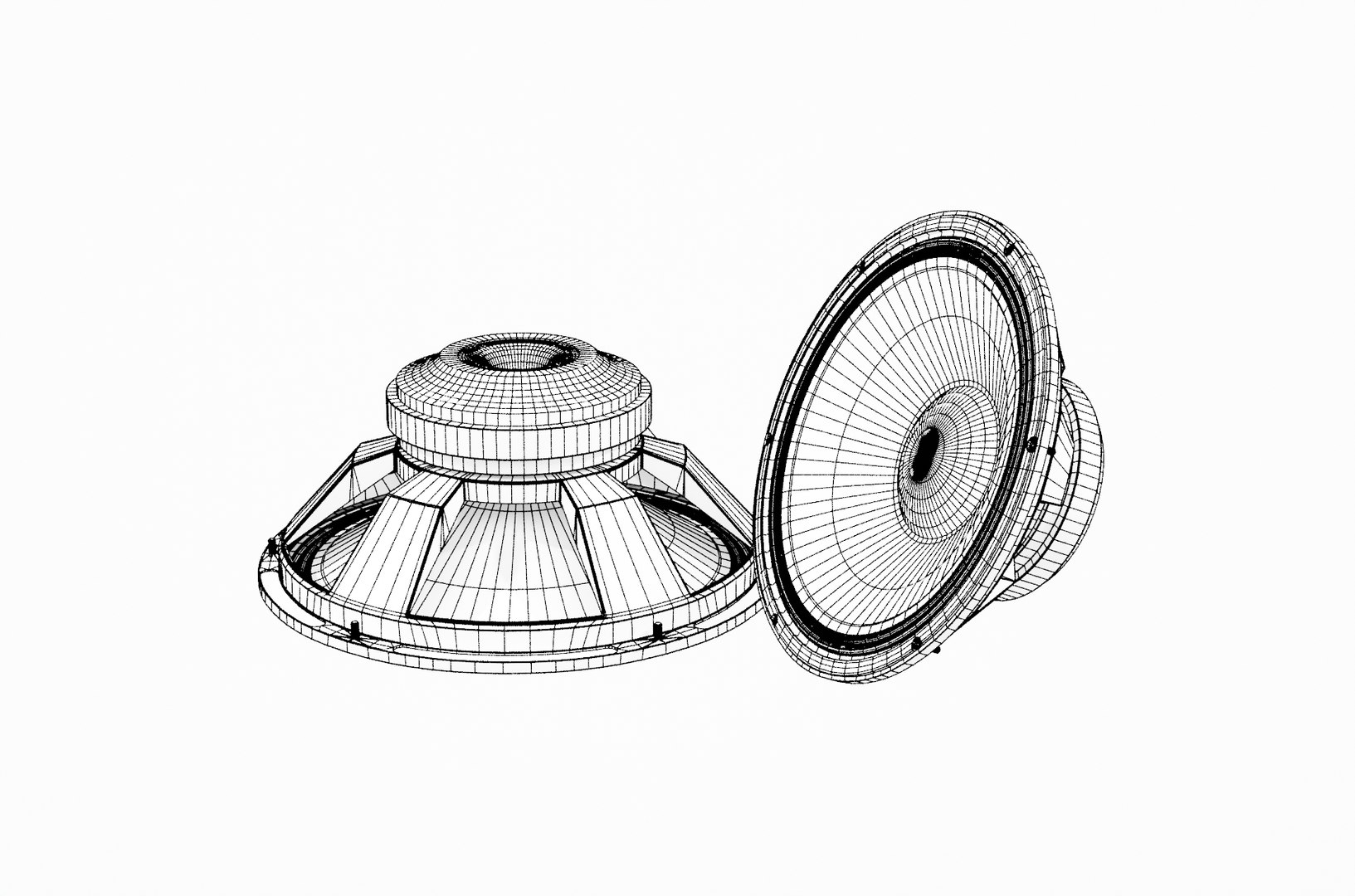 Speaker woofer speak 3D model - TurboSquid 1681279