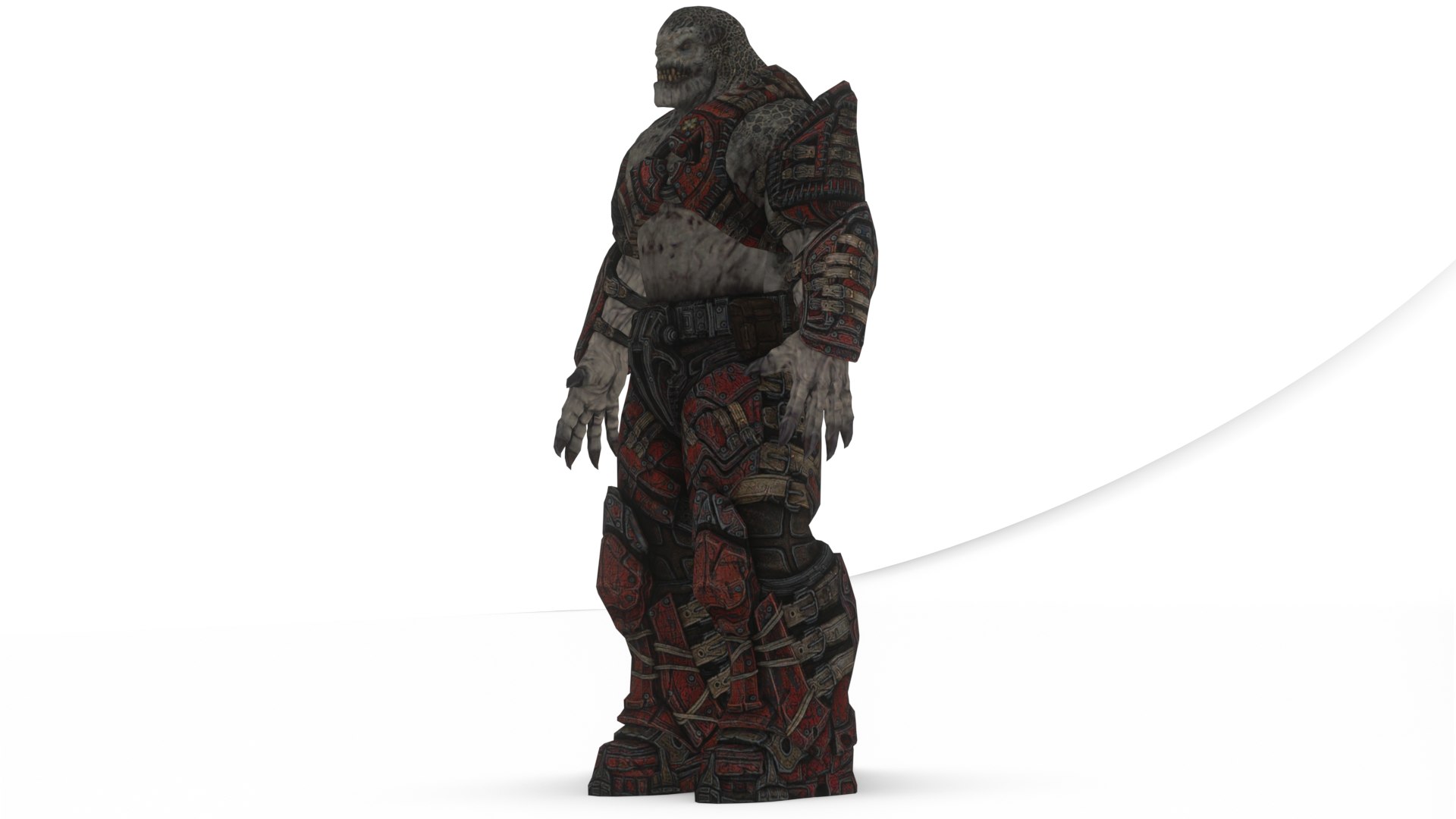 Armored Hellshard Golem Armored Monster 3D Character Low-poly 3D Model ...