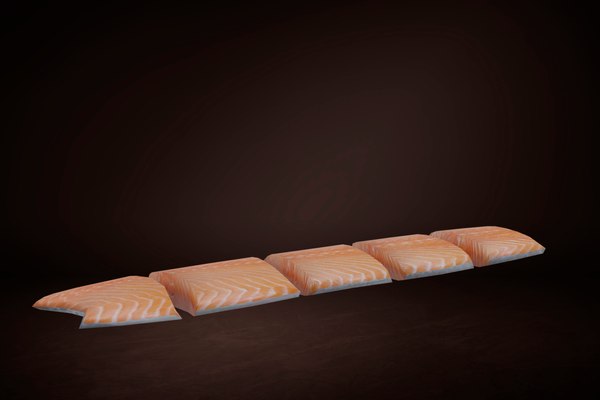 3D model Salmon piece - TurboSquid 1955550
