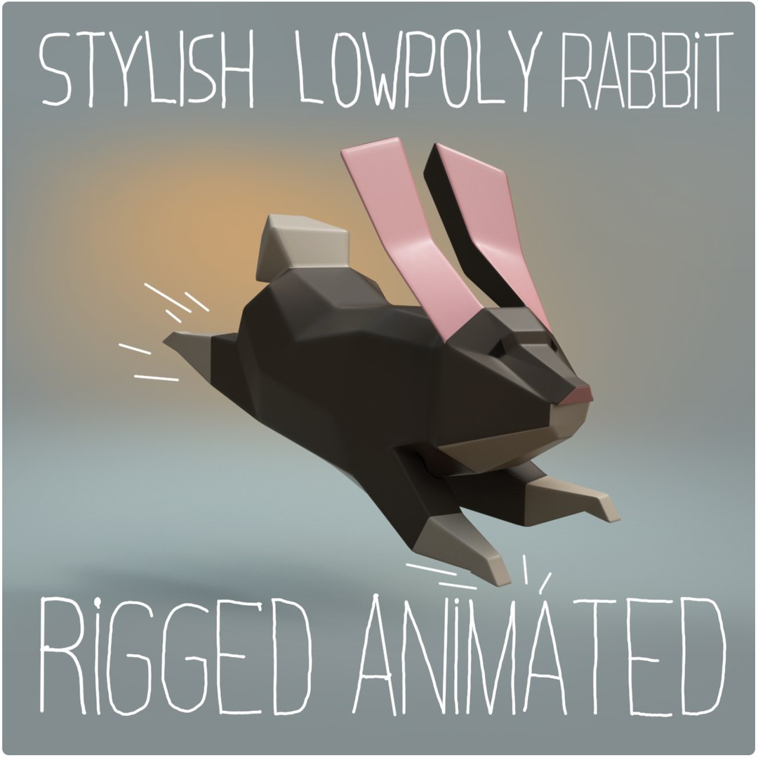 3D Rabbit Animation Rigged - TurboSquid 1563420