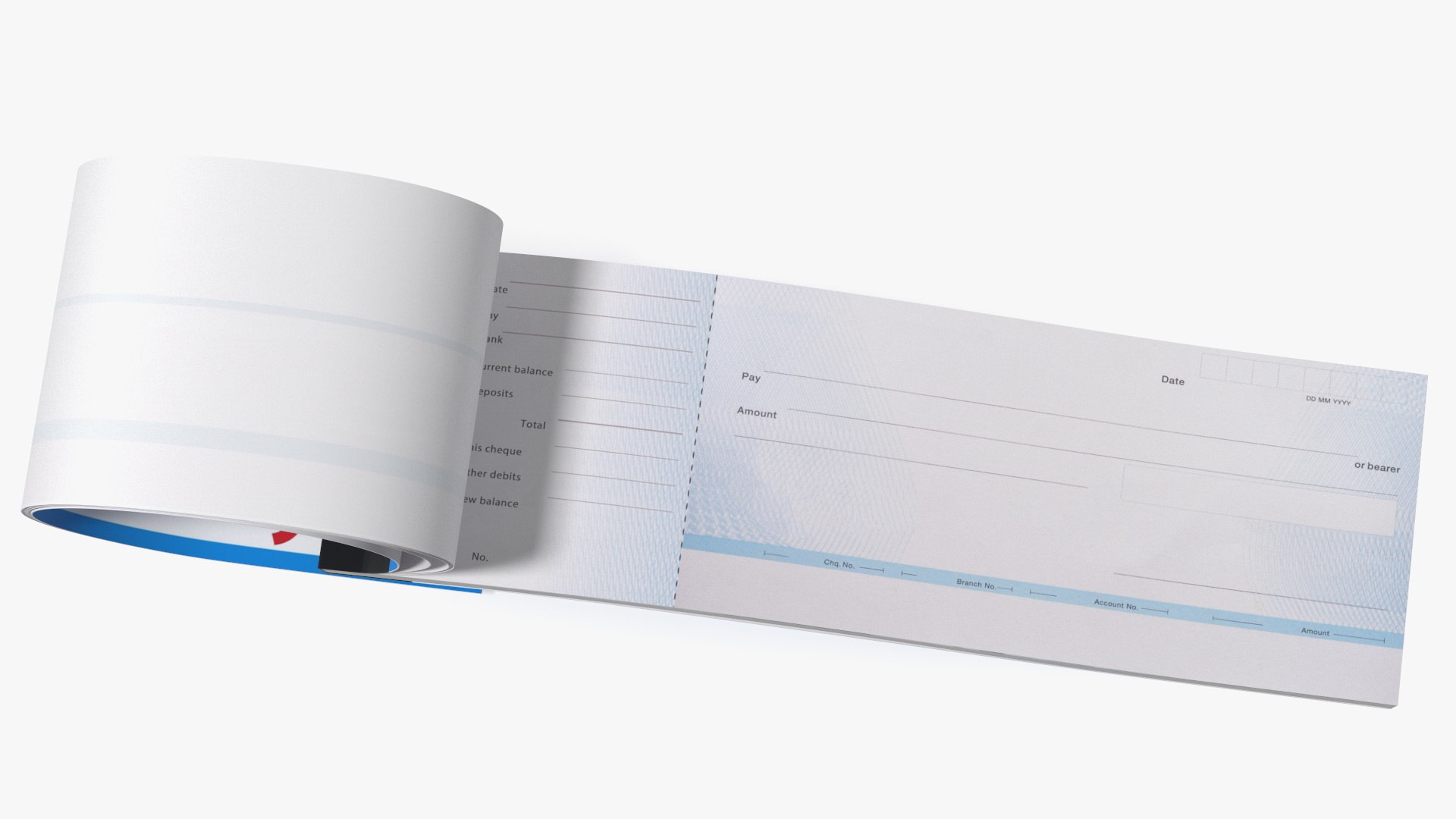 Cheque Book Open 3D Model - TurboSquid 1942151
