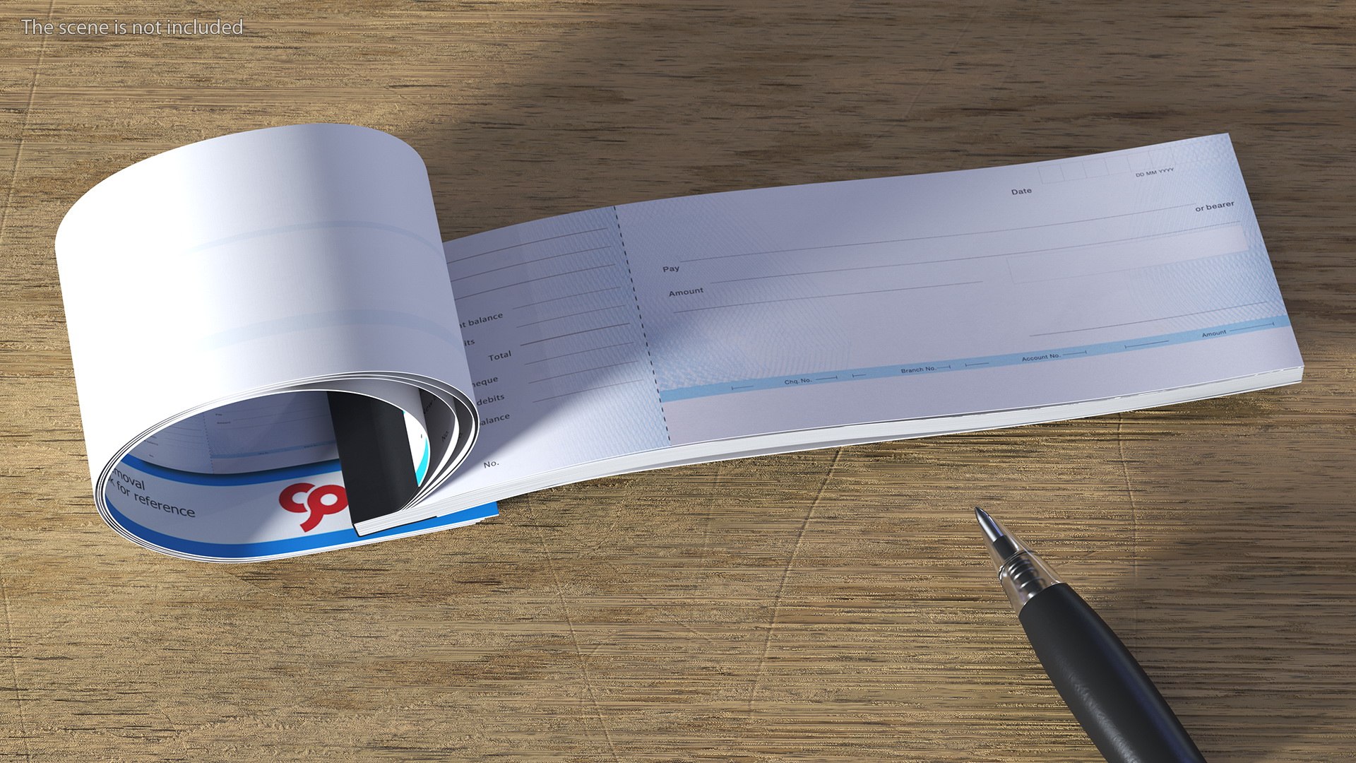 Cheque Book Open 3D Model - TurboSquid 1942151