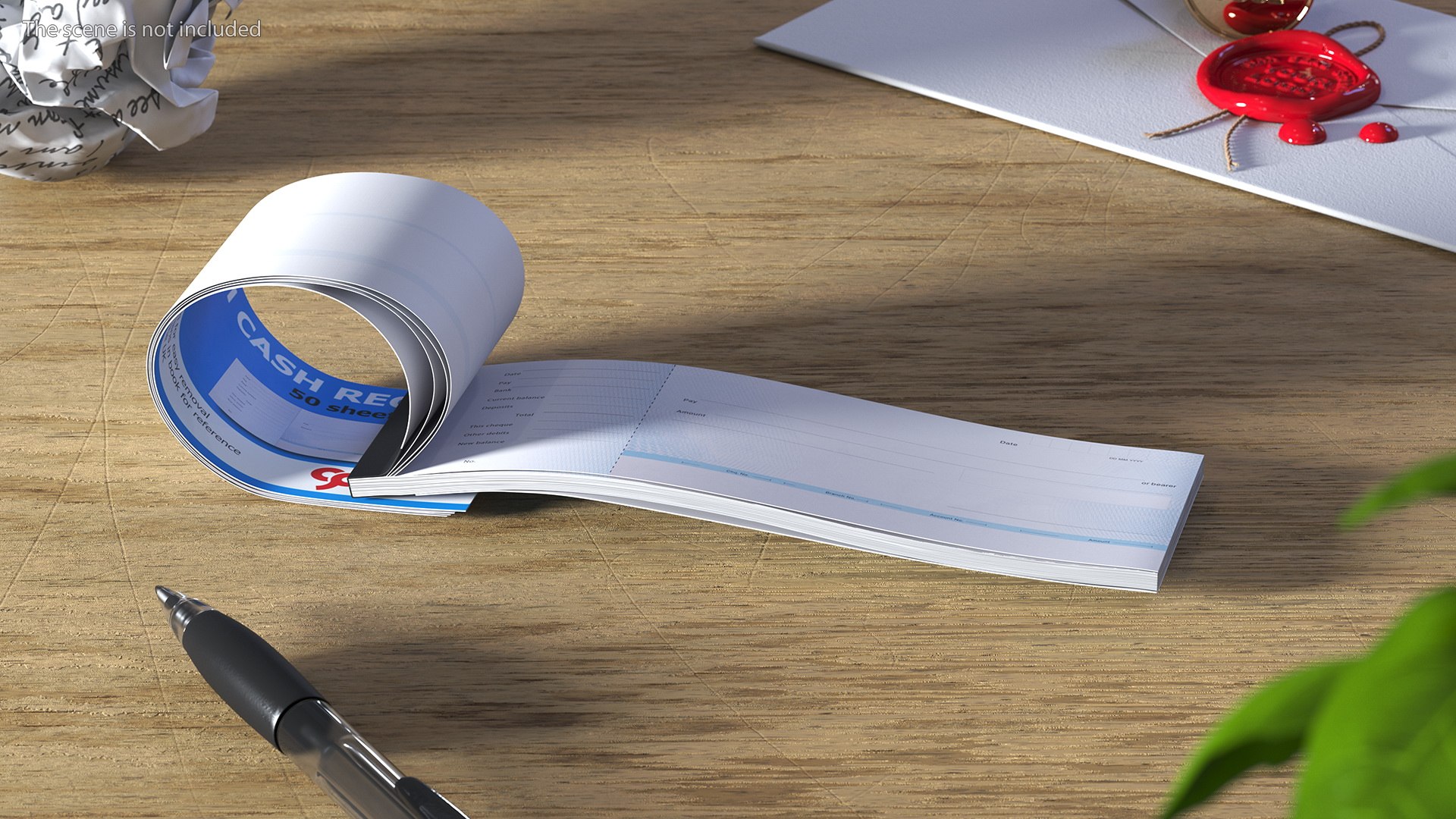 Cheque Book Open 3D Model - TurboSquid 1942151