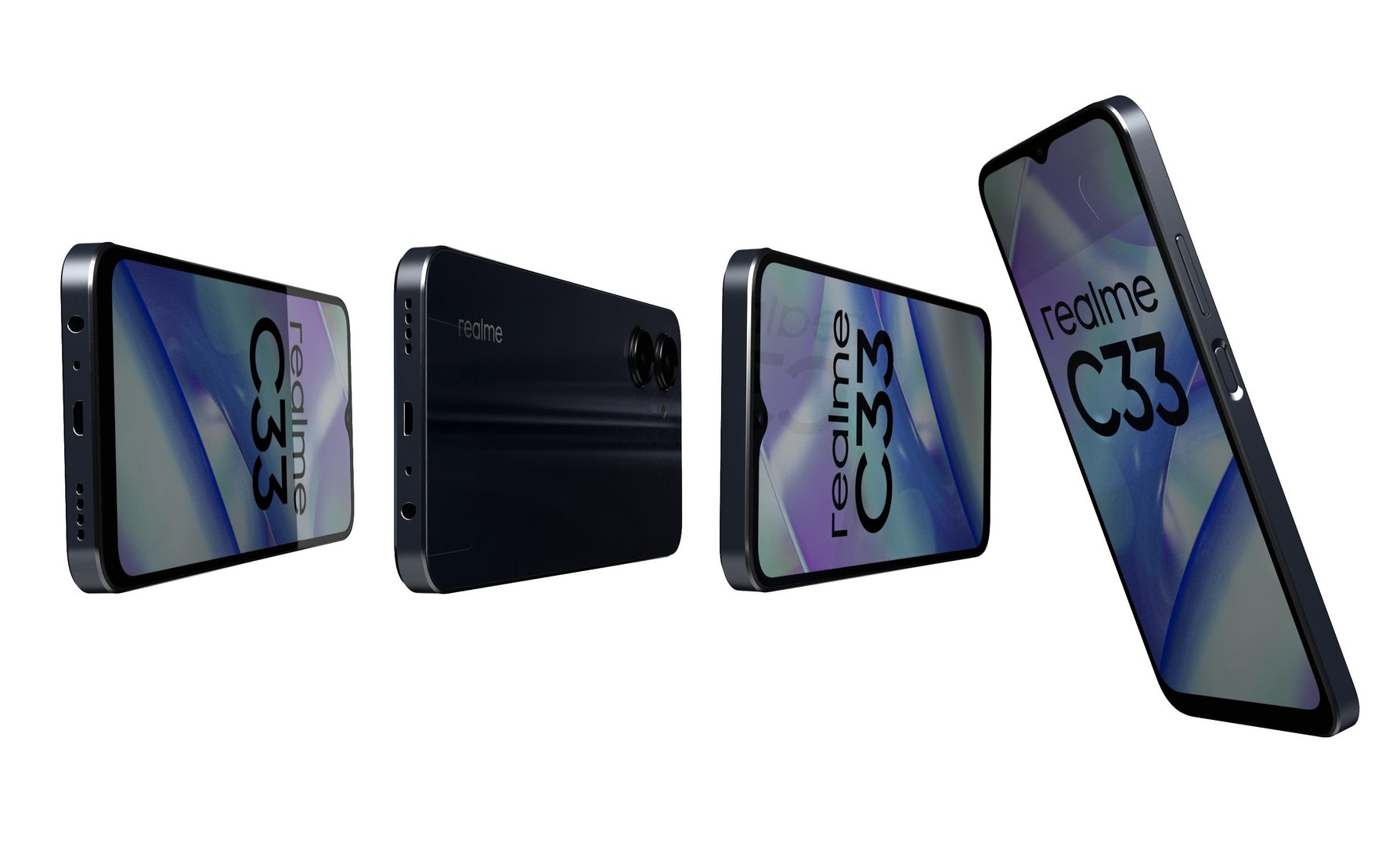 3D Model Realme C33 Blue - TurboSquid 1974549