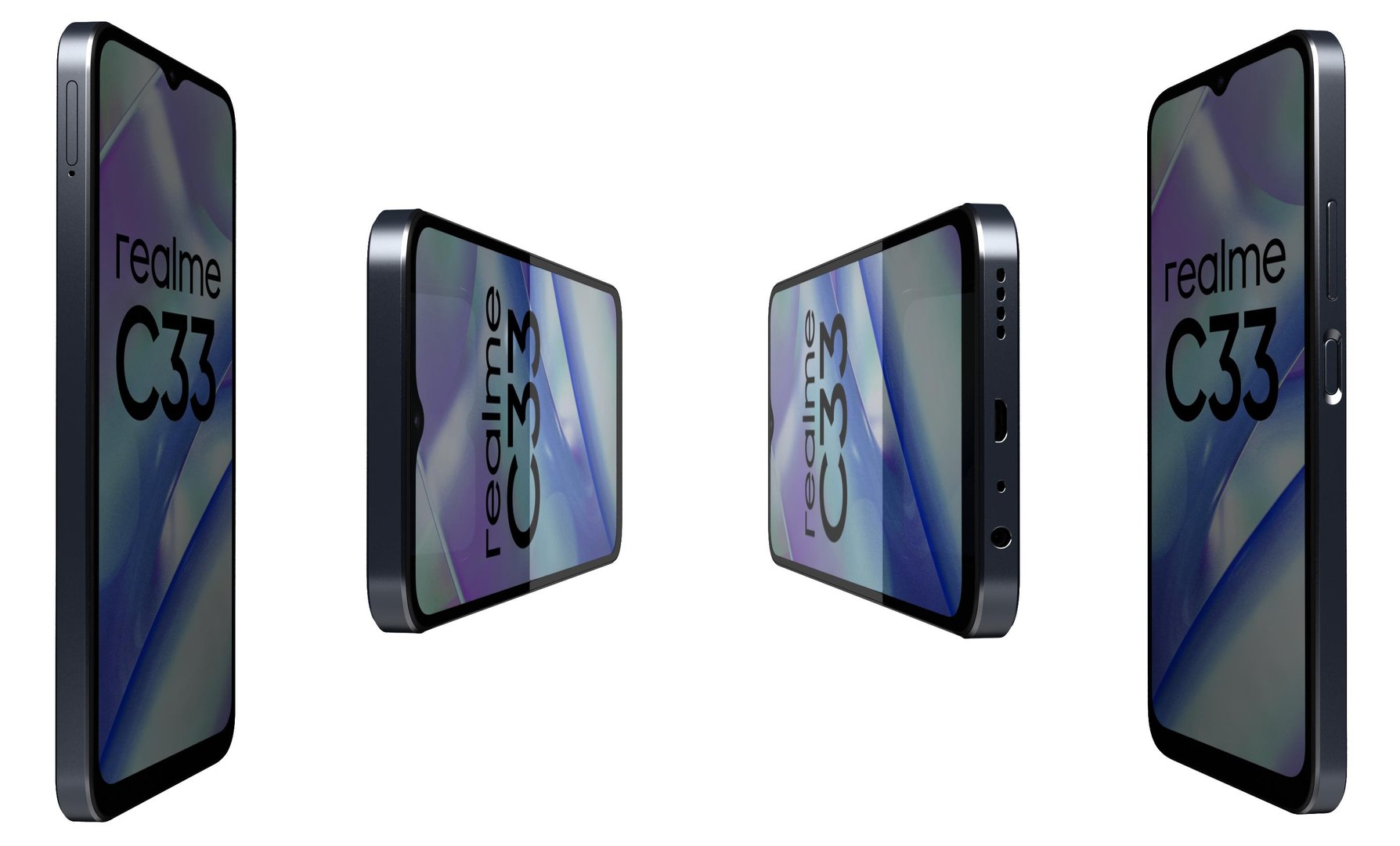 3D Model Realme C33 Blue - TurboSquid 1974549