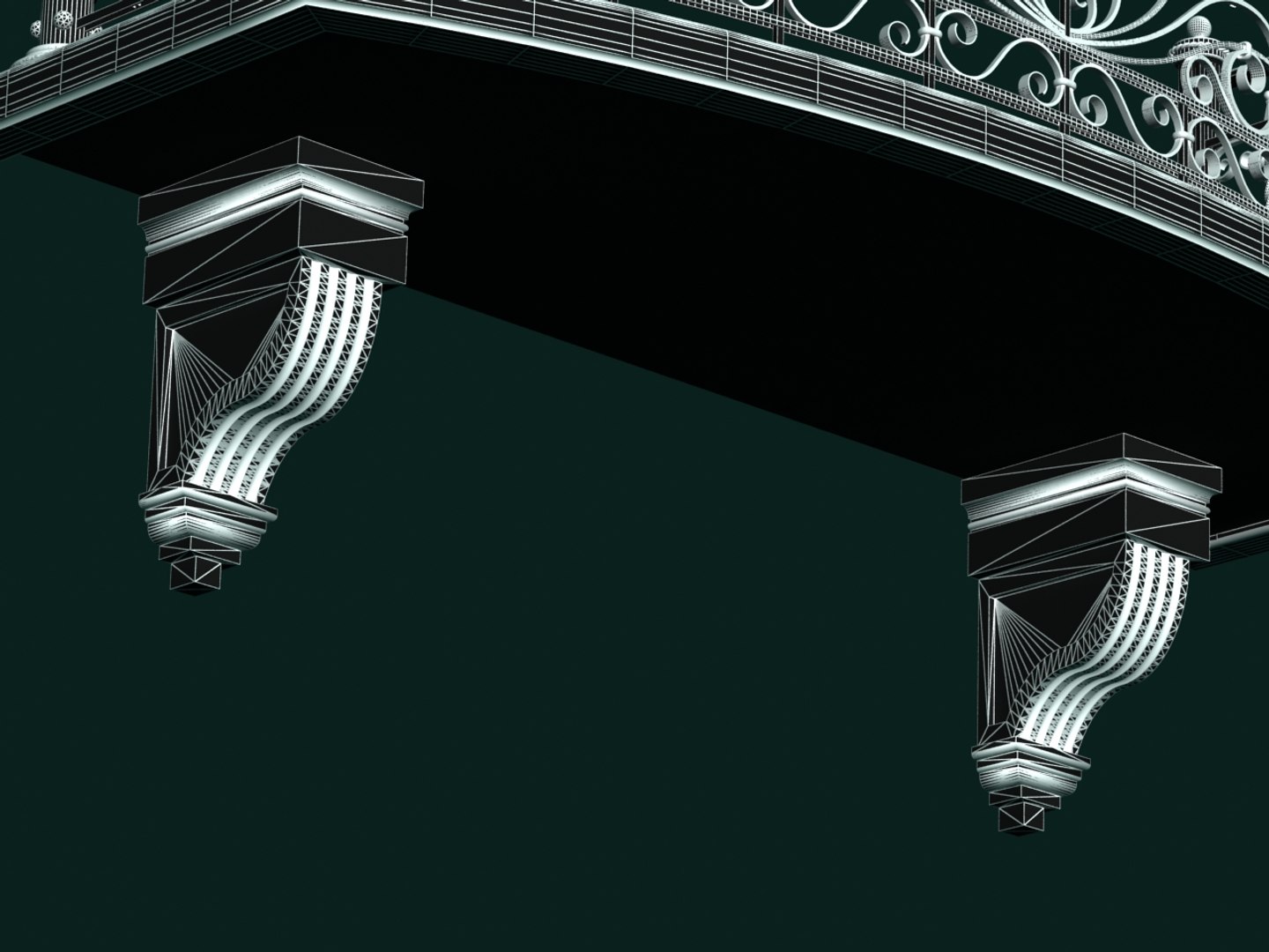 3d Model Architectural Balcony