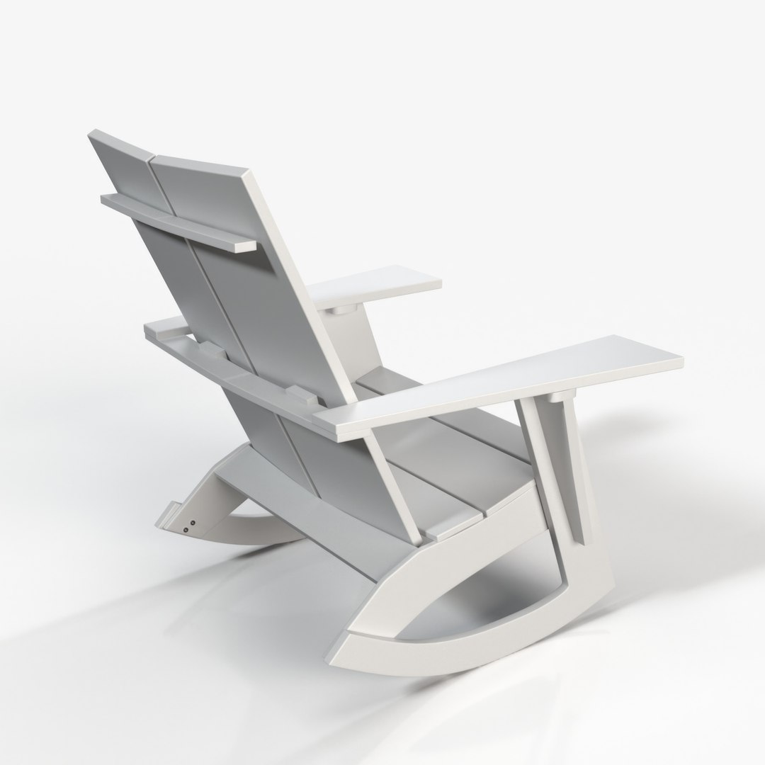 3D Model Modern Adirondack Rocking Chair PBR - TurboSquid 2230260