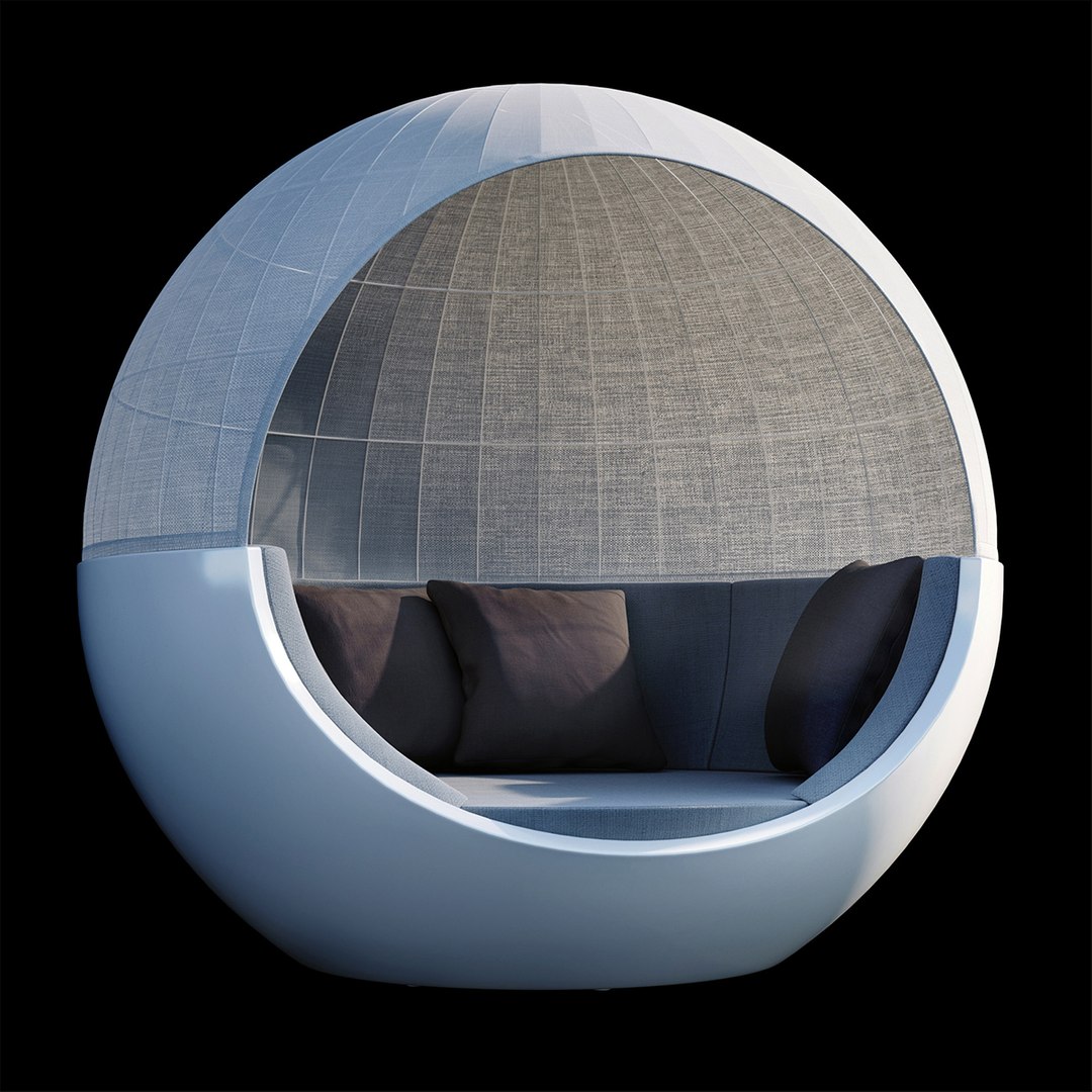 3D model Ulm moon daybed with sunroof - TurboSquid 1780317