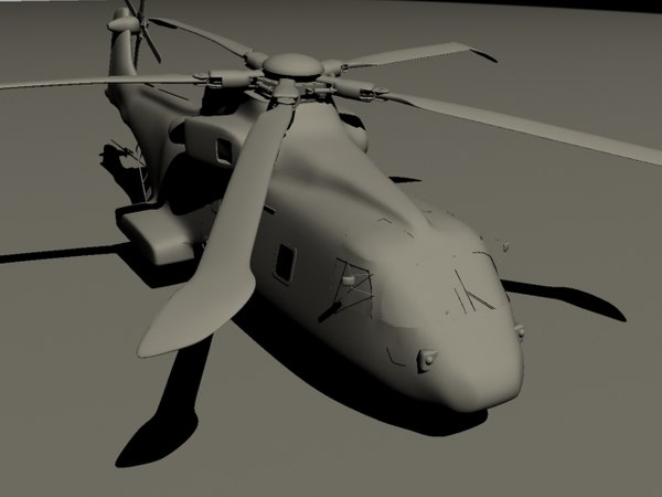 3d merlin helicopter model