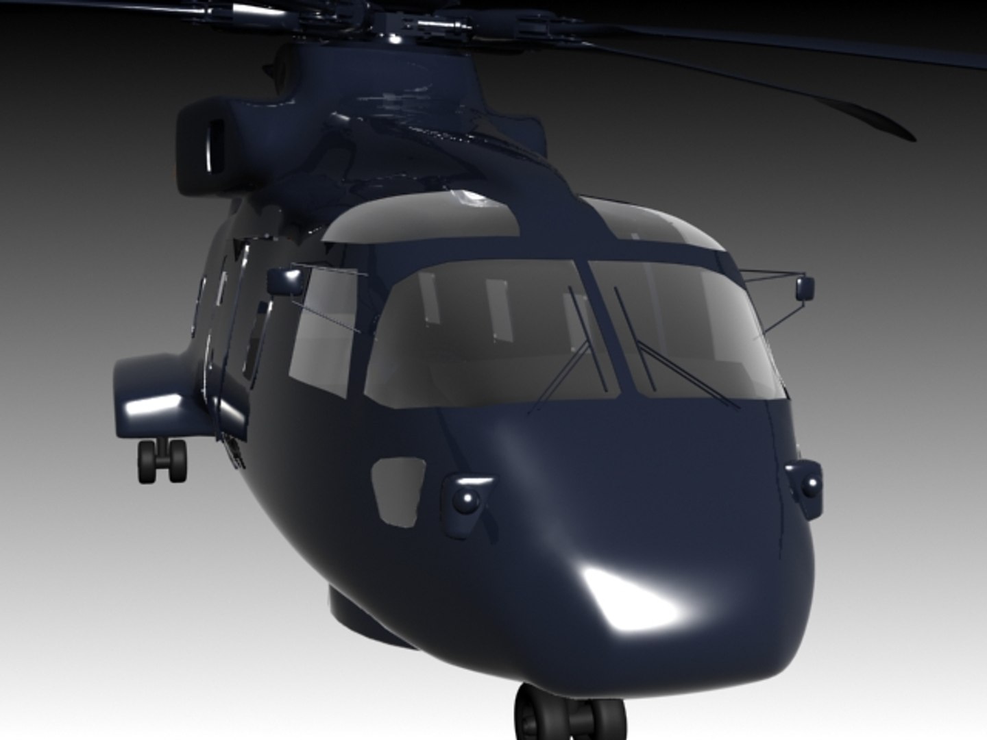 3d merlin helicopter model