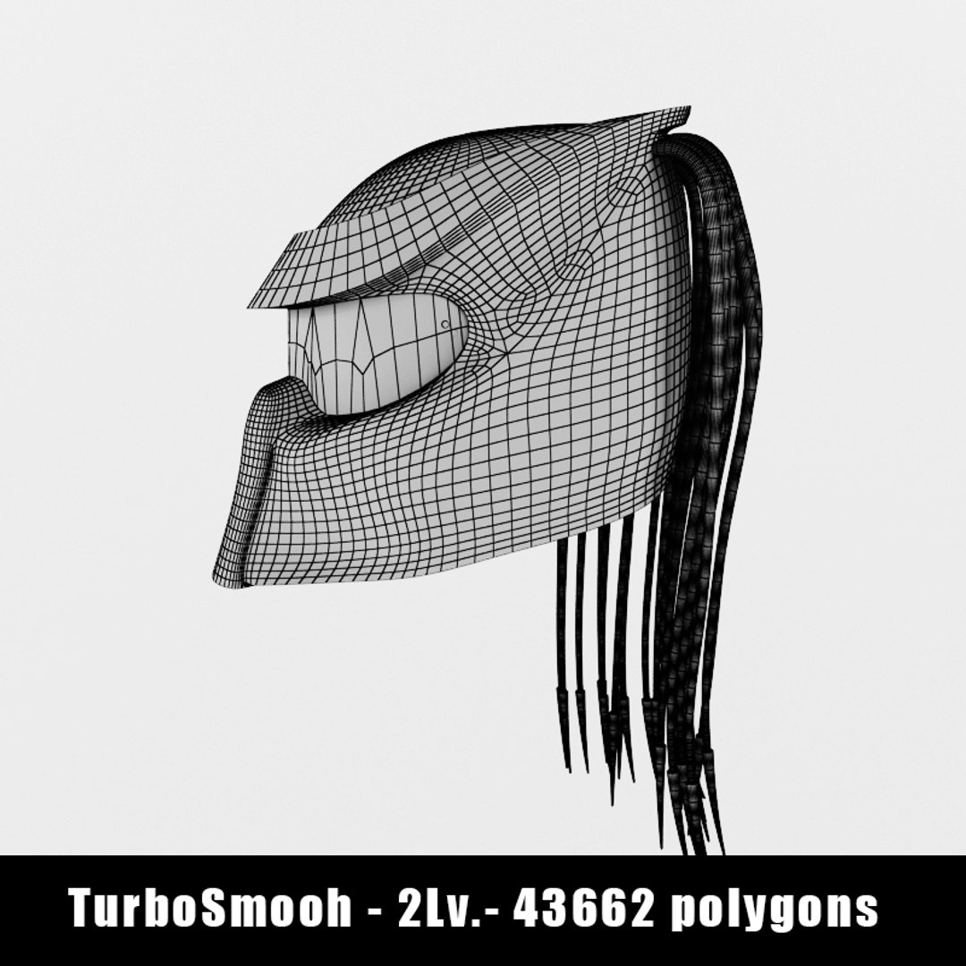 Racing Predator Helmet 3d Model