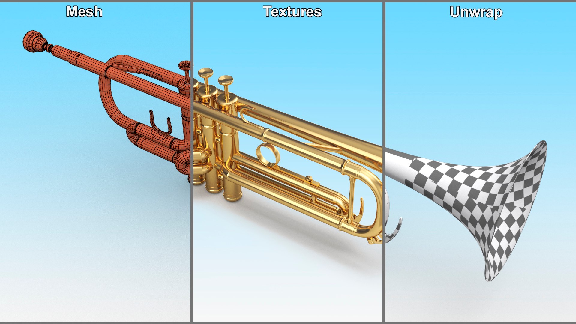Classic Trumpet Instrument 3D - TurboSquid 2279313
