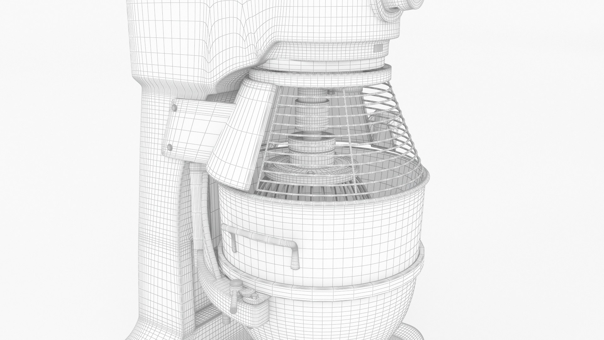 Globe SP60 Planetary Floor Mixer 3D Model - TurboSquid 2144662